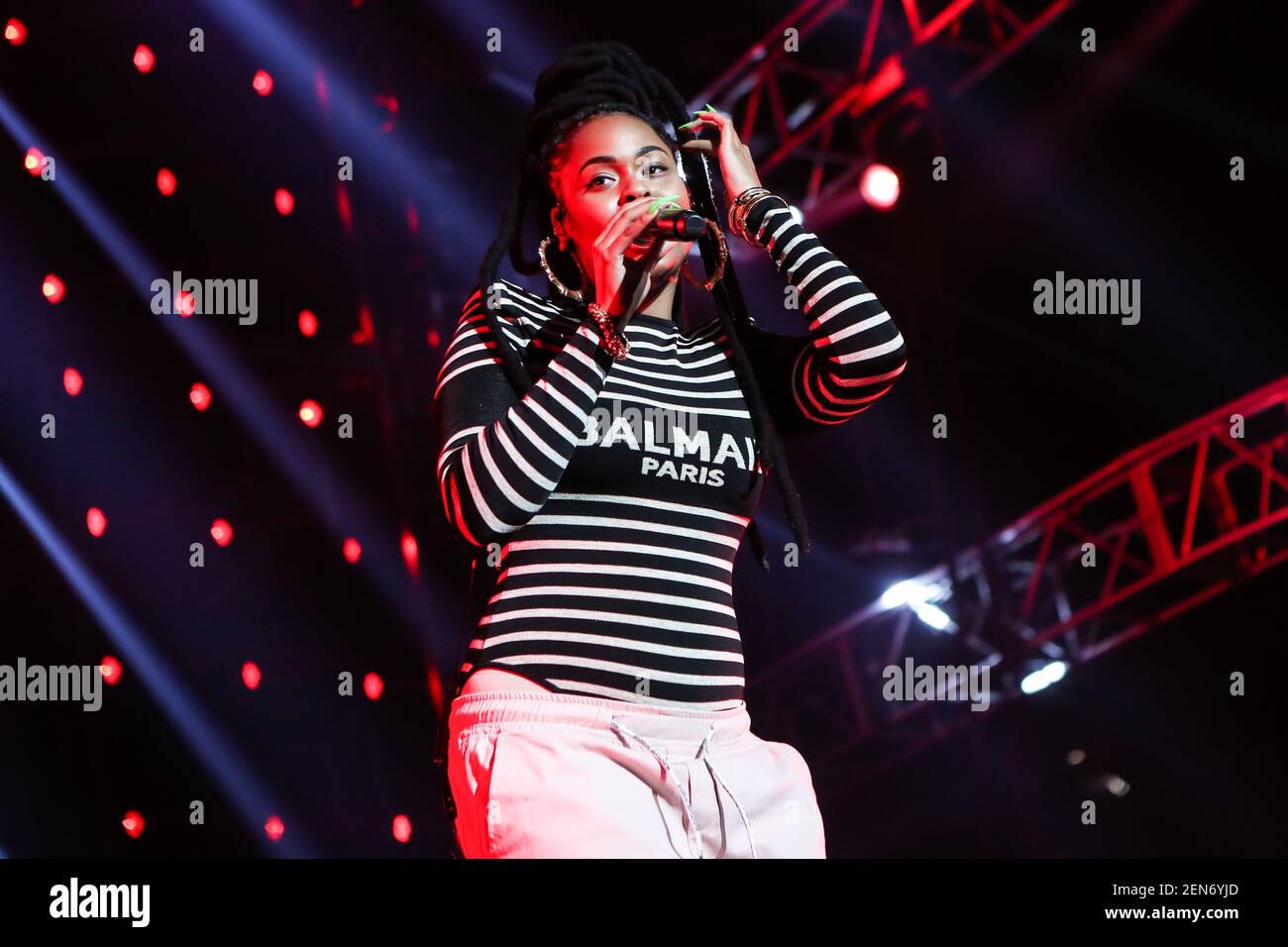 LOS ANGELES, CALIFORNIA, USA - JUNE 20: Singer Bri Steves performs on ...