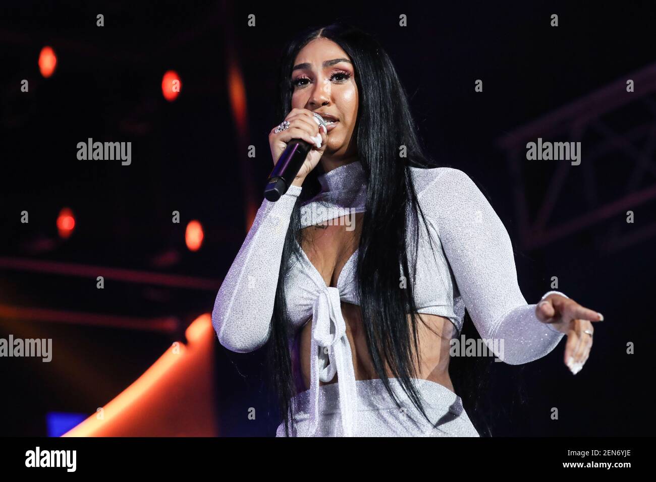 LOS ANGELES, CALIFORNIA, USA - JUNE 20: Singer Queen Naija performs on ...