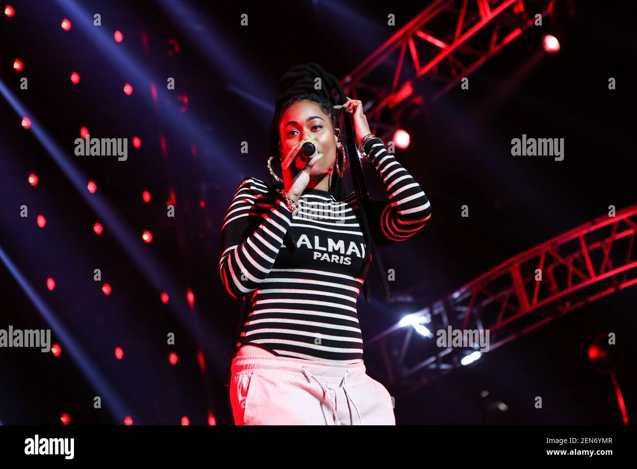 LOS ANGELES, CALIFORNIA, USA - JUNE 20: Singer Bri Steves performs on ...