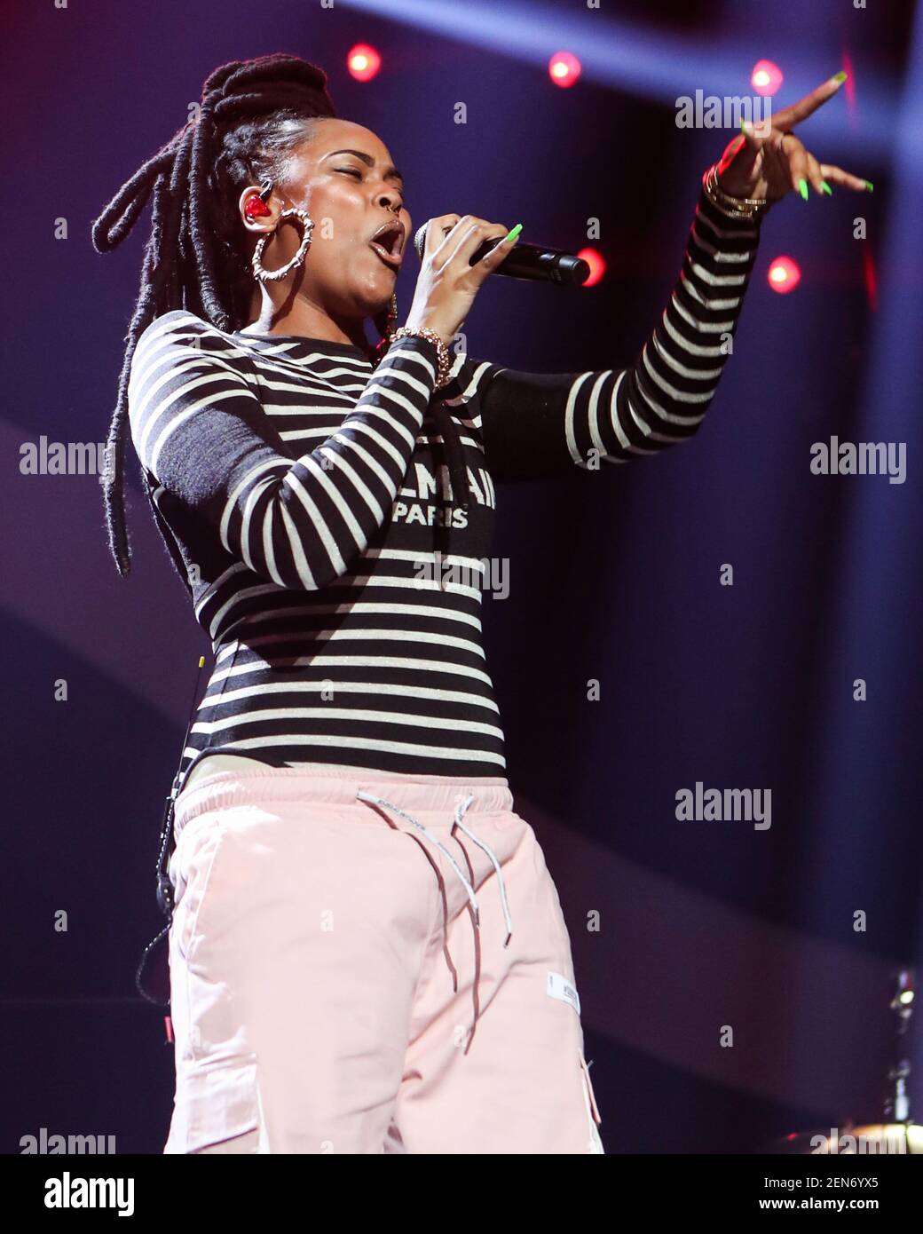 LOS ANGELES, CALIFORNIA, USA - JUNE 20: Singer Bri Steves performs on ...