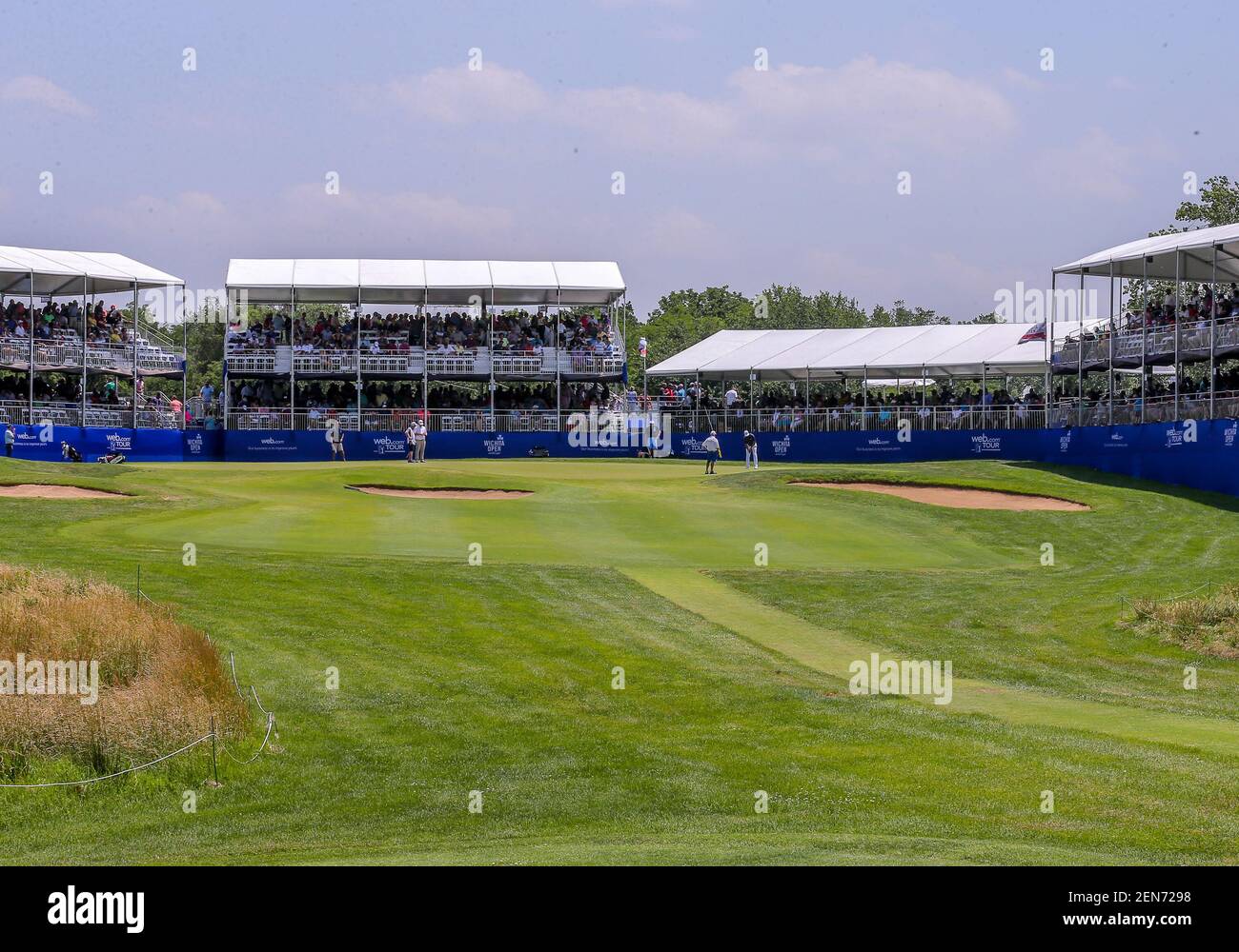 June 21, 2019: The 17th hole at the Web.com Tour Wichita Open ...