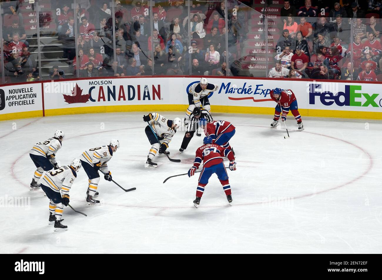 Ice Hockey players on rink Stock Photo - Alamy