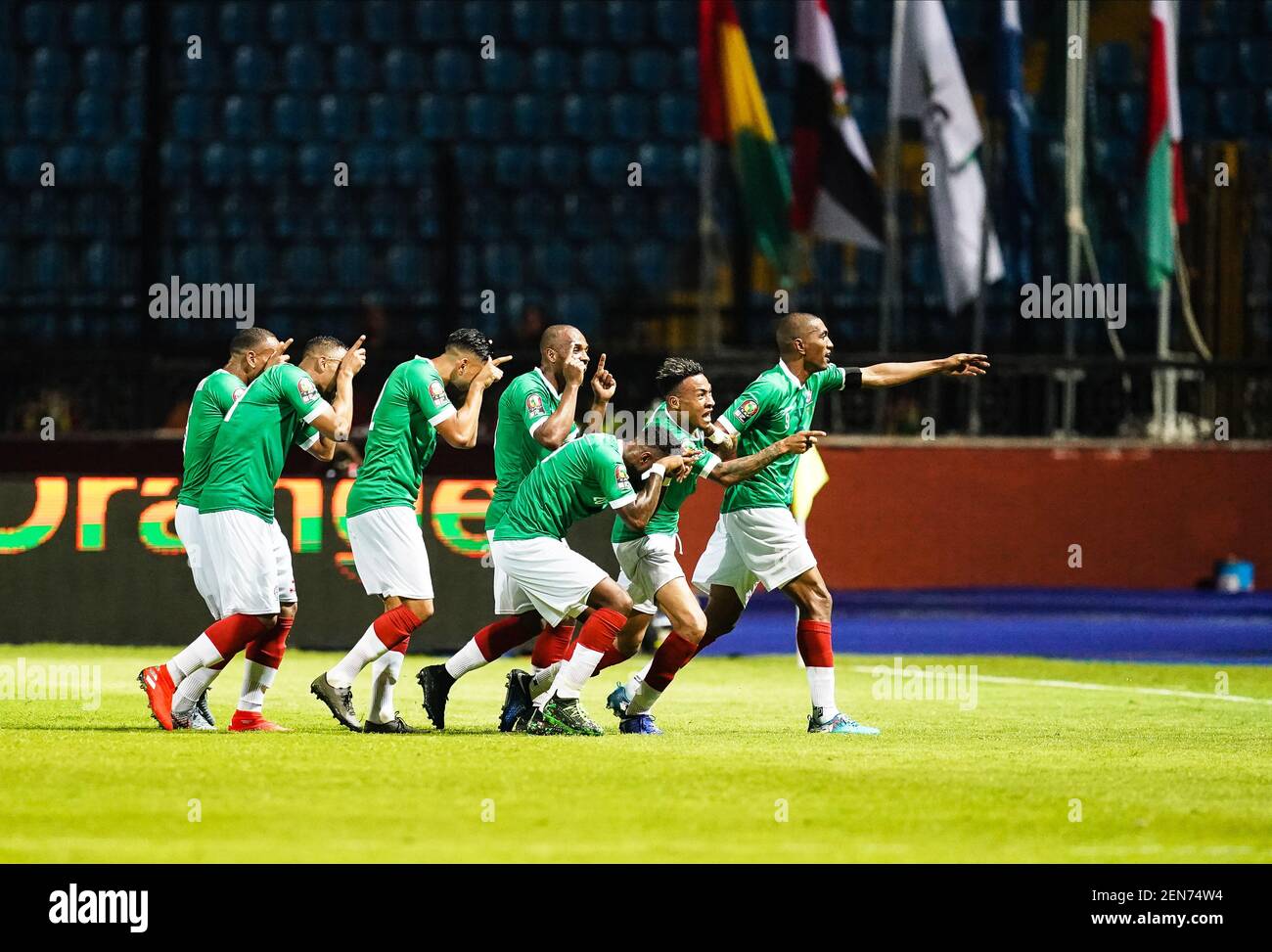 June 22, 2019: Anicet Andrianantenaina of Madagascar celebrating ...