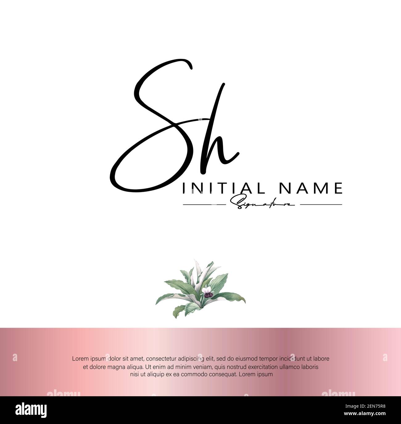 Letter s botanical logo Stock Vector Images - Alamy