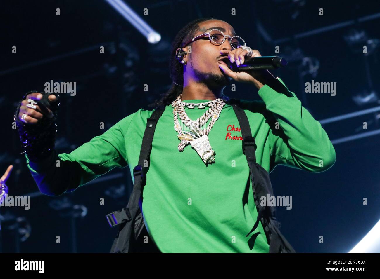 LOS ANGELES, CALIFORNIA, USA - JUNE 22: Rapper Quavo of Migos performs ...