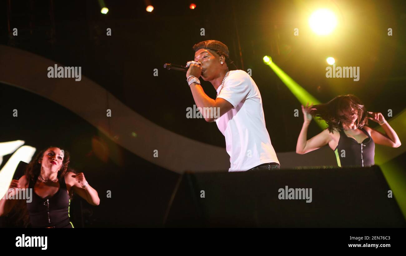 LOS ANGELES, CALIFORNIA, USA - JUNE 22: Rapper Lil Baby performs at the ...