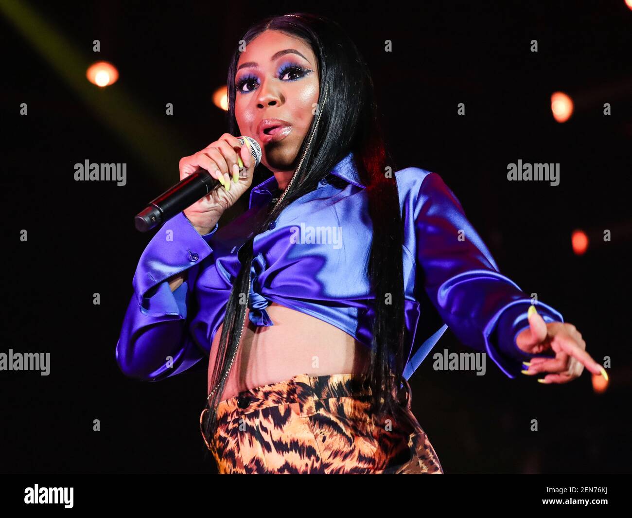 LOS ANGELES, CALIFORNIA, USA - JUNE 22: Rapper Yung Miami of City Girls ...