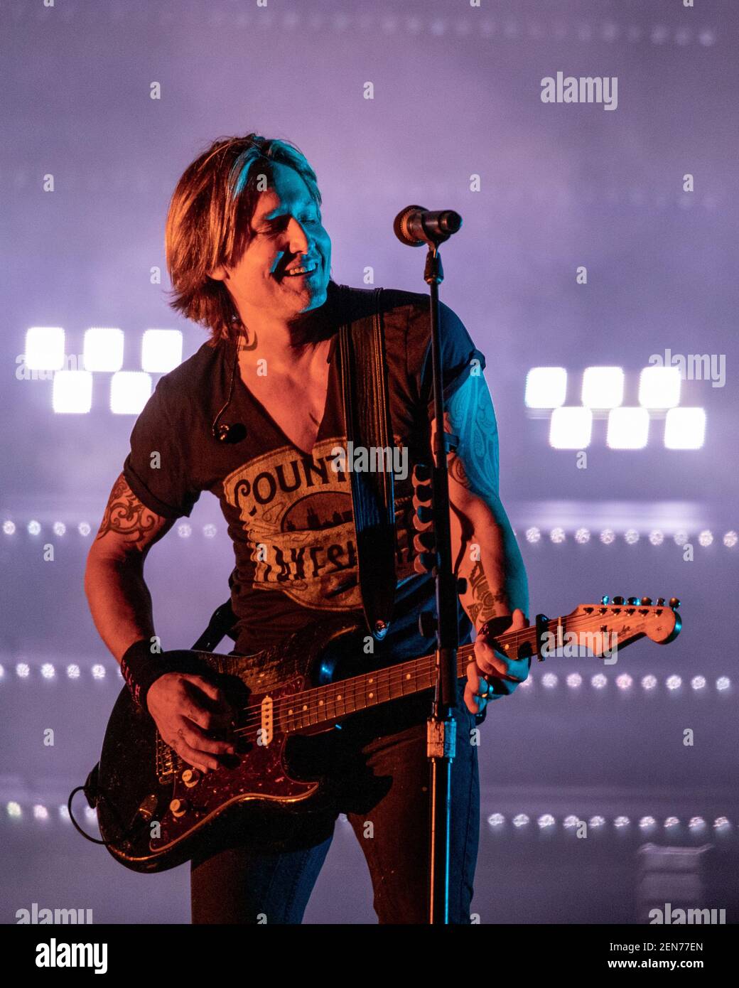 Keith Urban during the LakeShake Music Festival on June, 22 2019, in ...