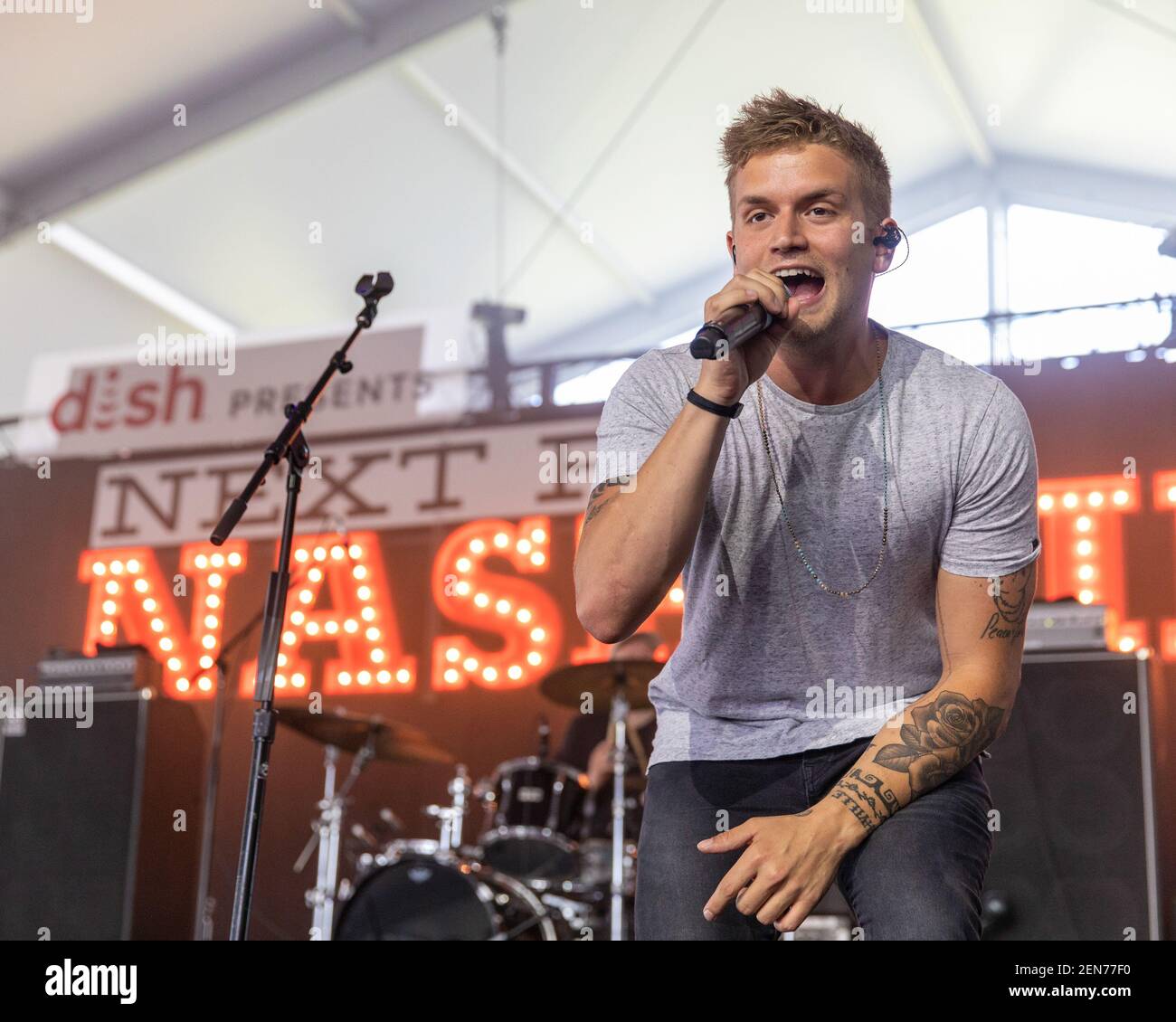 Levi Hummon during the LakeShake Music Festival on June, 22 2019, in ...