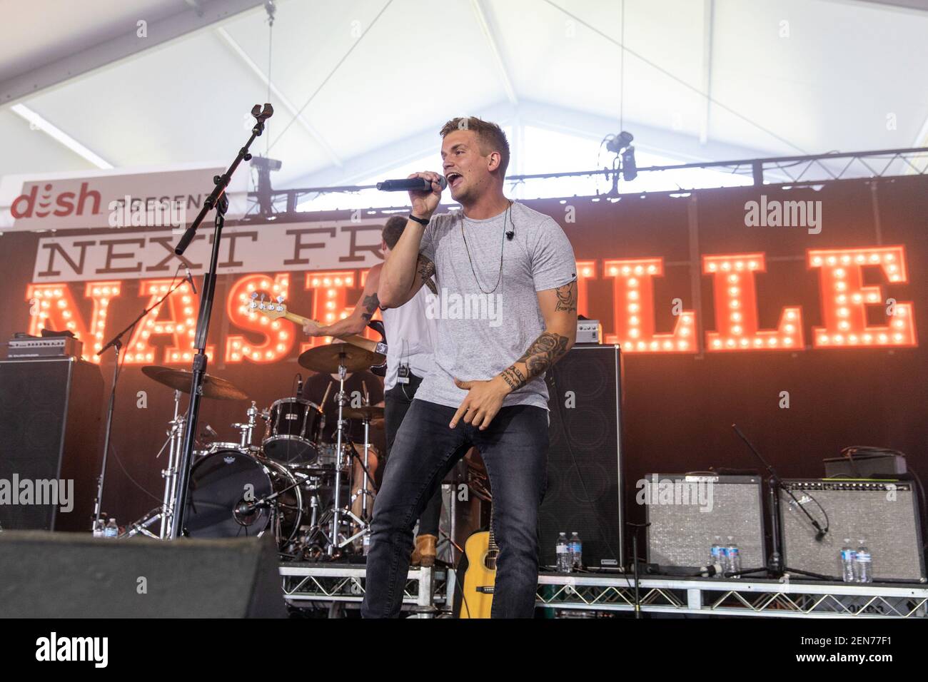 Levi Hummon during the LakeShake Music Festival on June, 22 2019, in ...