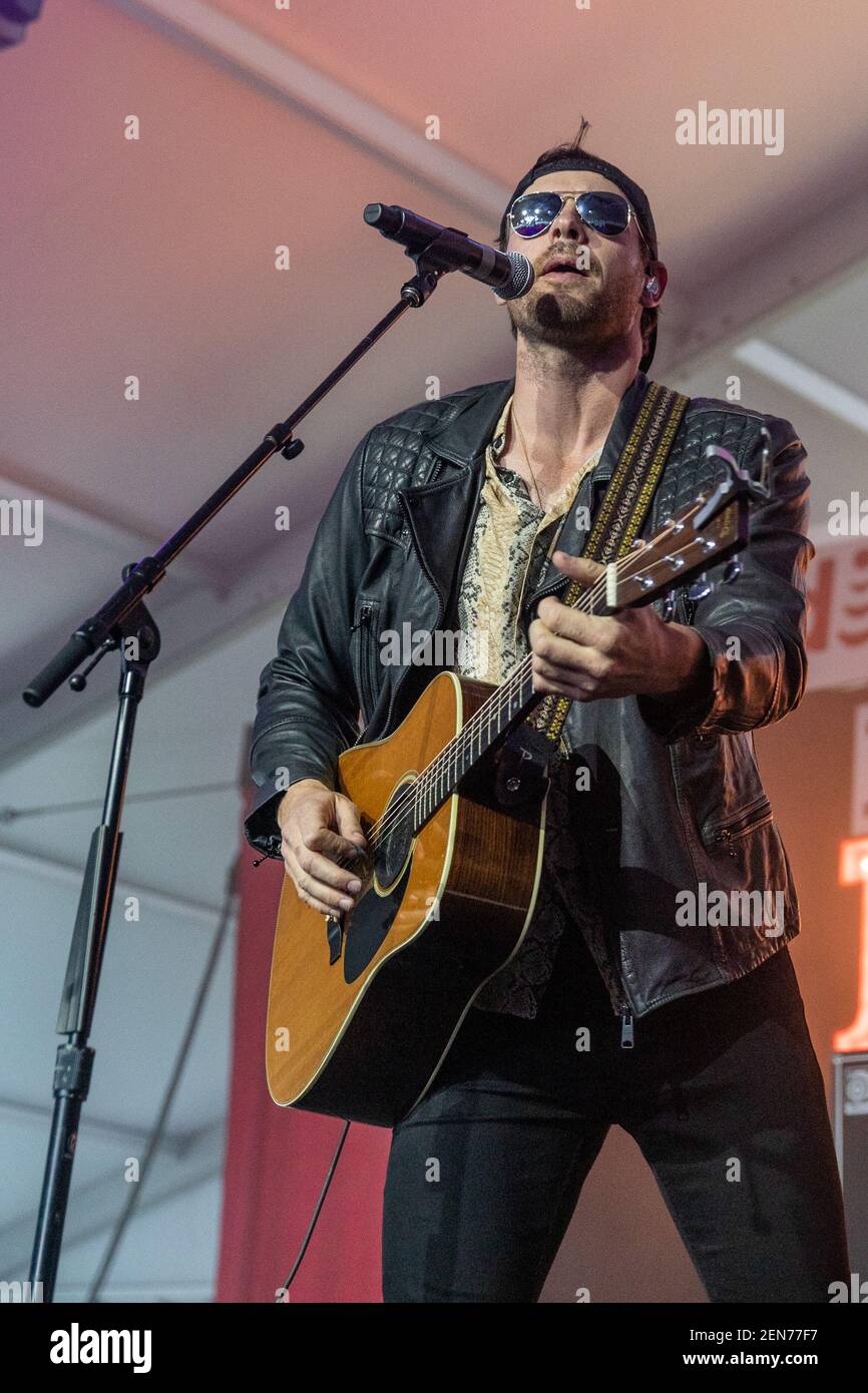 Matt Stell during the LakeShake Music Festival on June, 22 2019, in ...