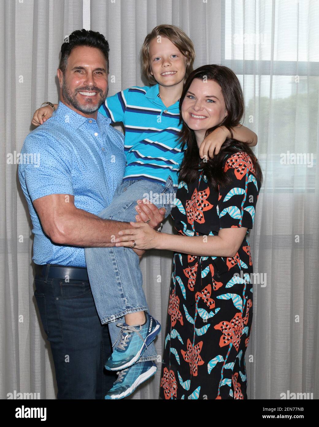 LOS ANGELES - JUN 22: Don Diamont, Finnegan George, Heather Tom at the ...