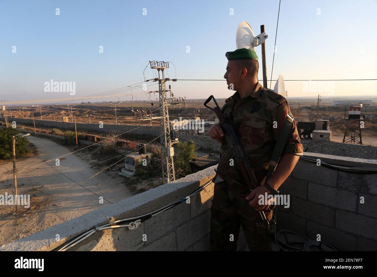 A member of the Palestinian security forces loyal to Hamas is ...