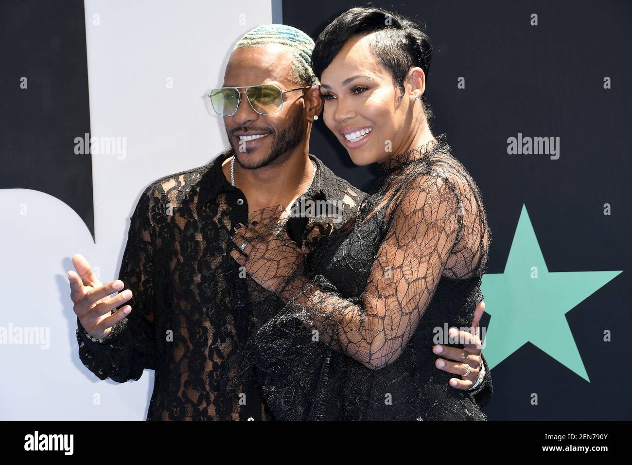 Eric Bellinger and La'Myia Good at the 2019 BET Awards held at ...