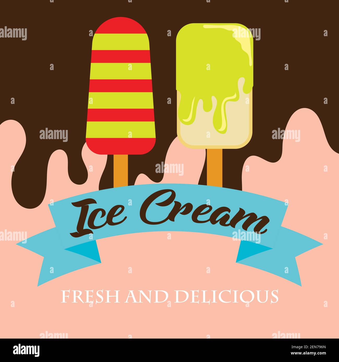 ice cream poster for ice cream store. vector illustration Stock Vector ...