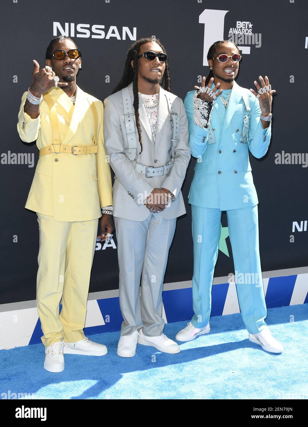 Offset, Takeoff and Quavo of Migos at the 2019 BET Awards held at ...