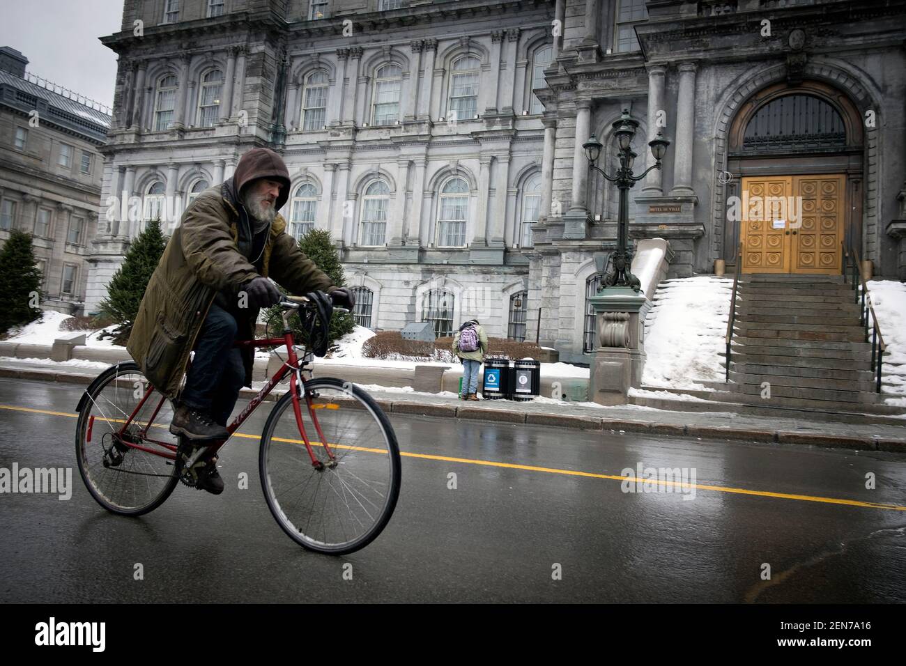 Man riding cycle in canada hi-res stock photography and images - Alamy