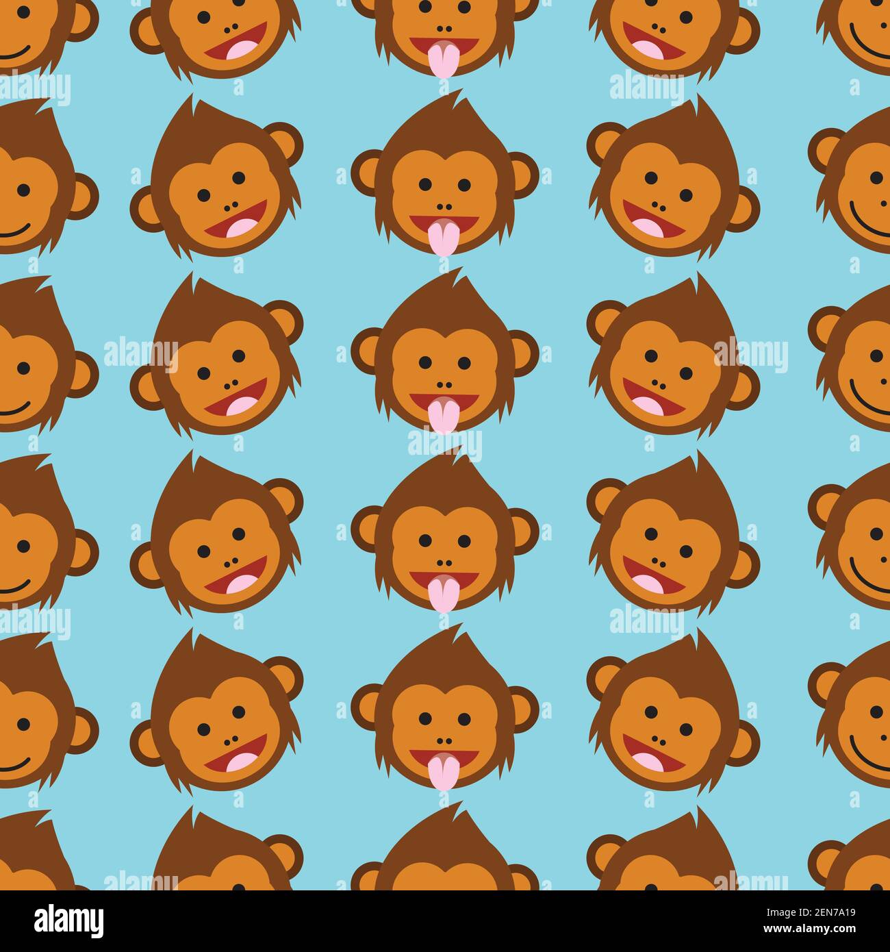 monkey ornament pattern. vector illustration Stock Vector Image & Art ...