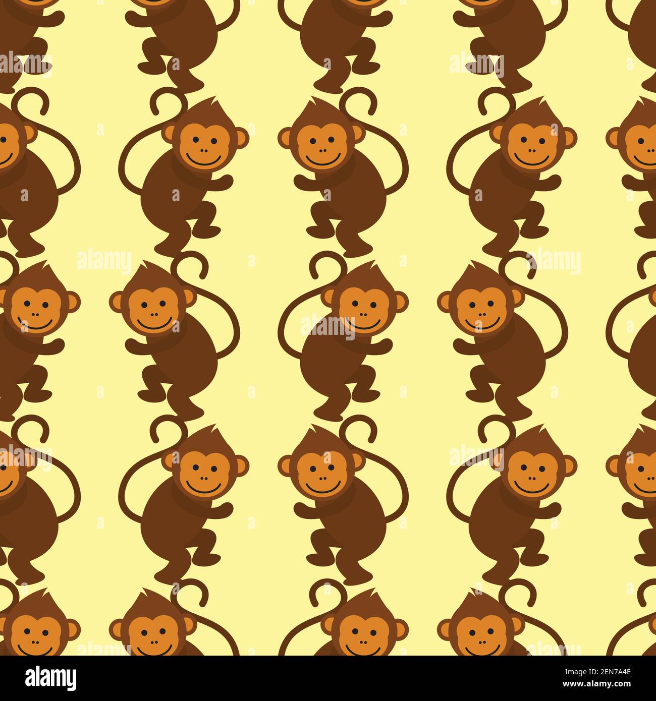 monkey ornament pattern. vector illustration Stock Vector Image & Art ...