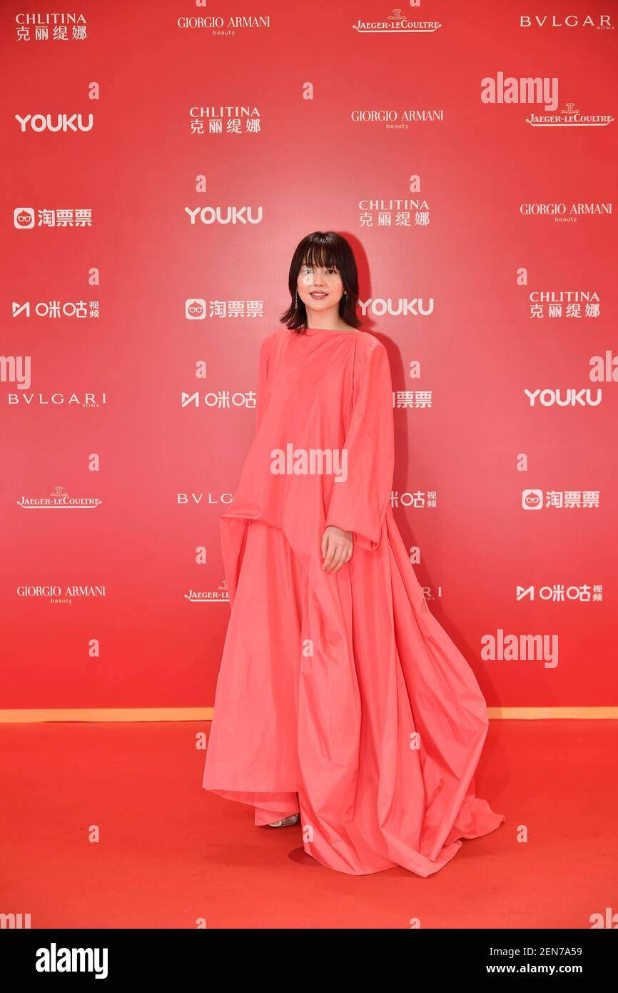 Japanese actress and model Masami Nagasawa arrives on the red carpet ...