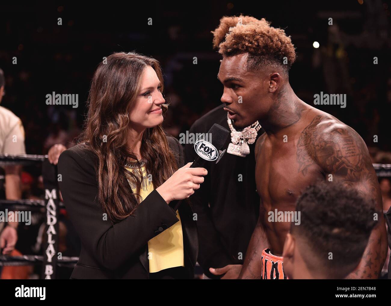 LAS VEGAS - JUNE 23: Heidi Andral and Jermell Charlo at Fox Sports "PBC ...