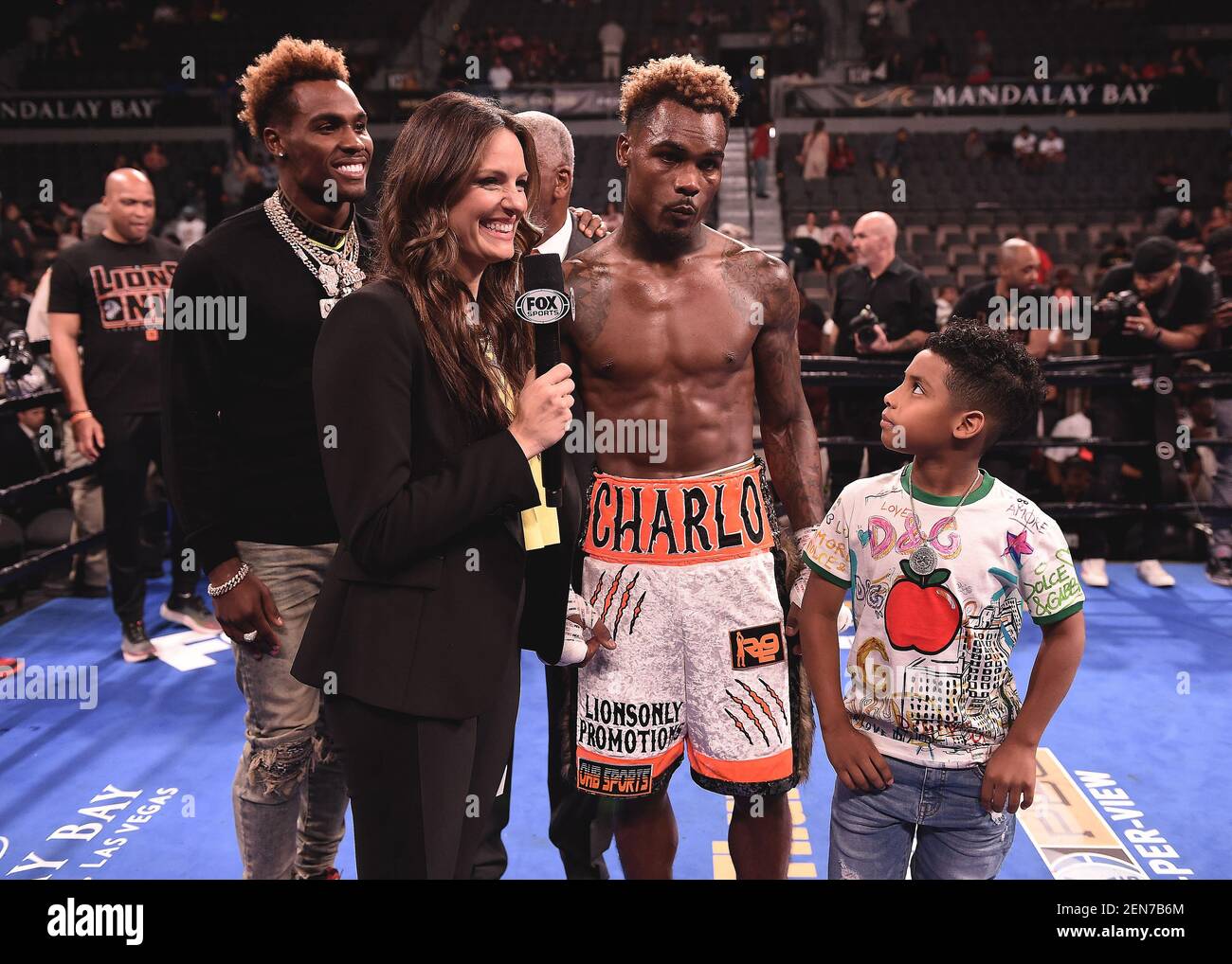 LAS VEGAS - JUNE 23: Heidi Andral and Jermell Charlo at Fox Sports "PBC ...
