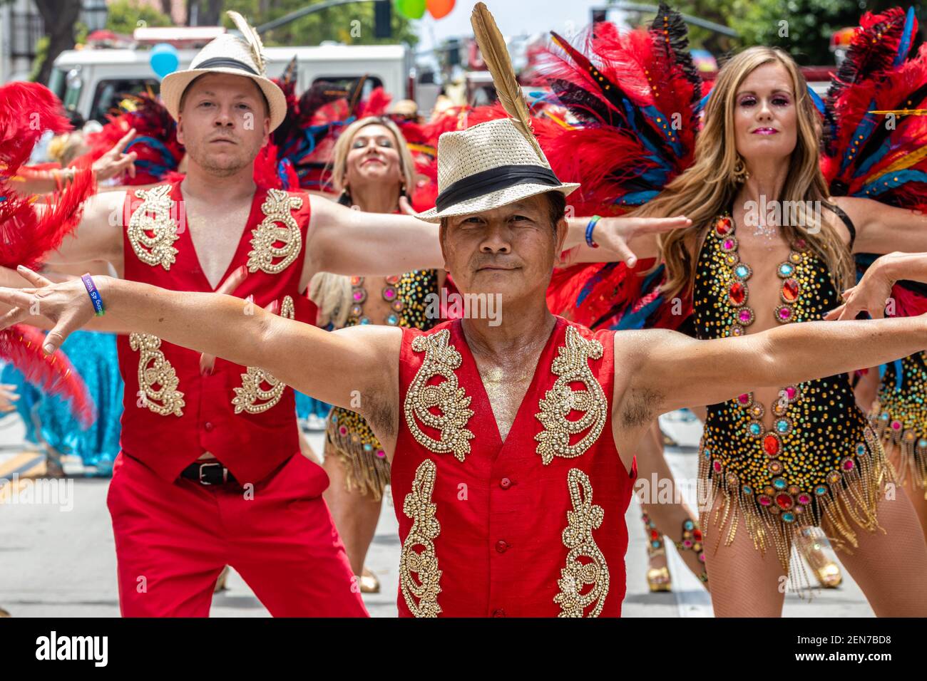 Santa Barbara celebrates Summer Solstice with a parade of floats, giant ...