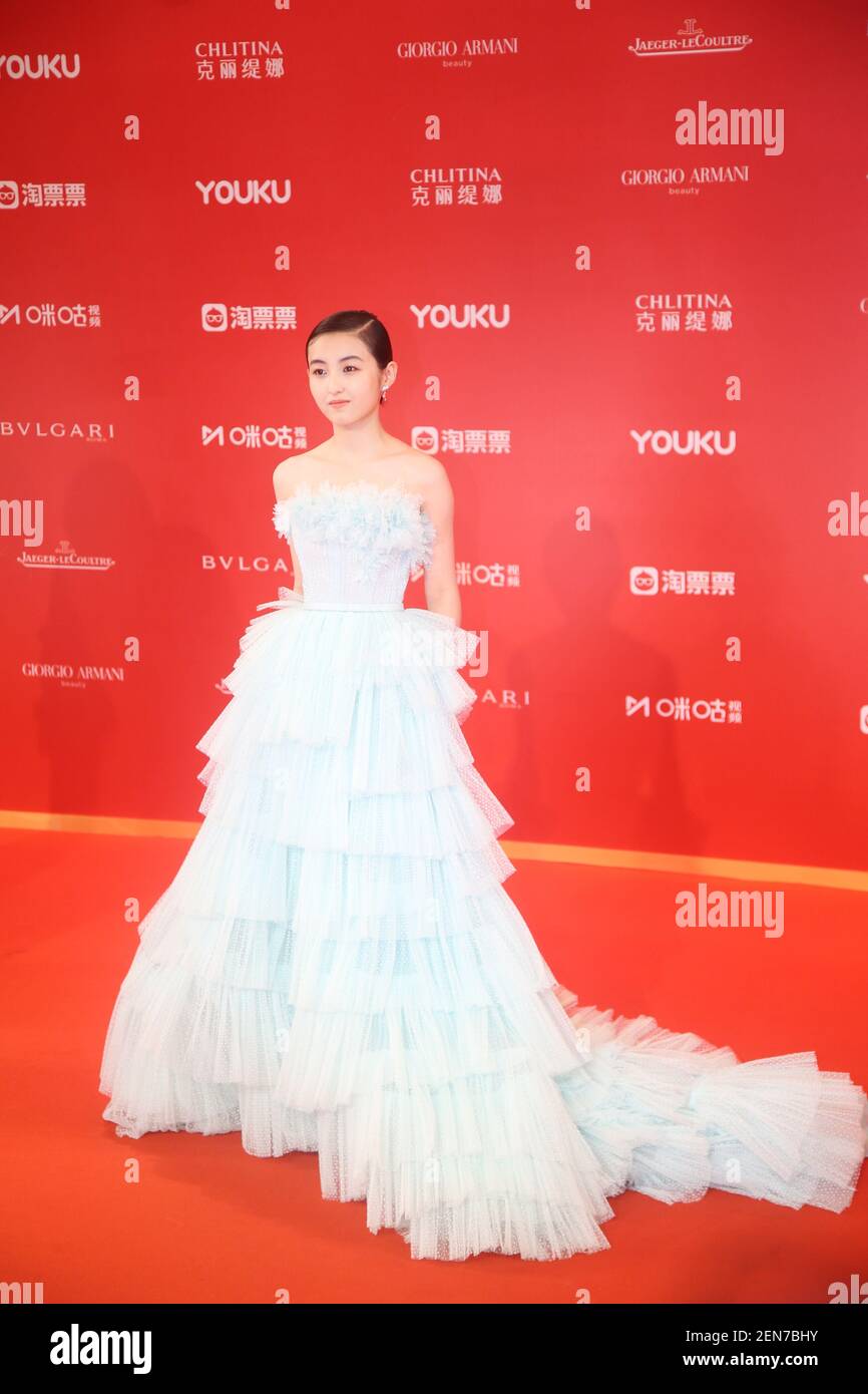 Chinese actress Zhang Zifeng arrives on the red carpet for the closing ...