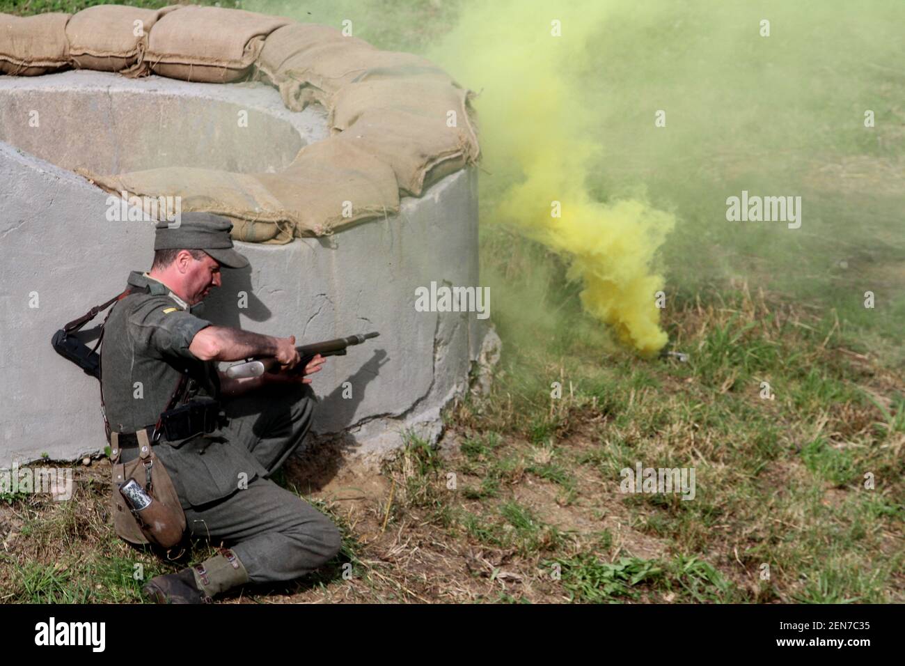 (6/22/2019) Reenactment of the battle of the bocage that took place in ...
