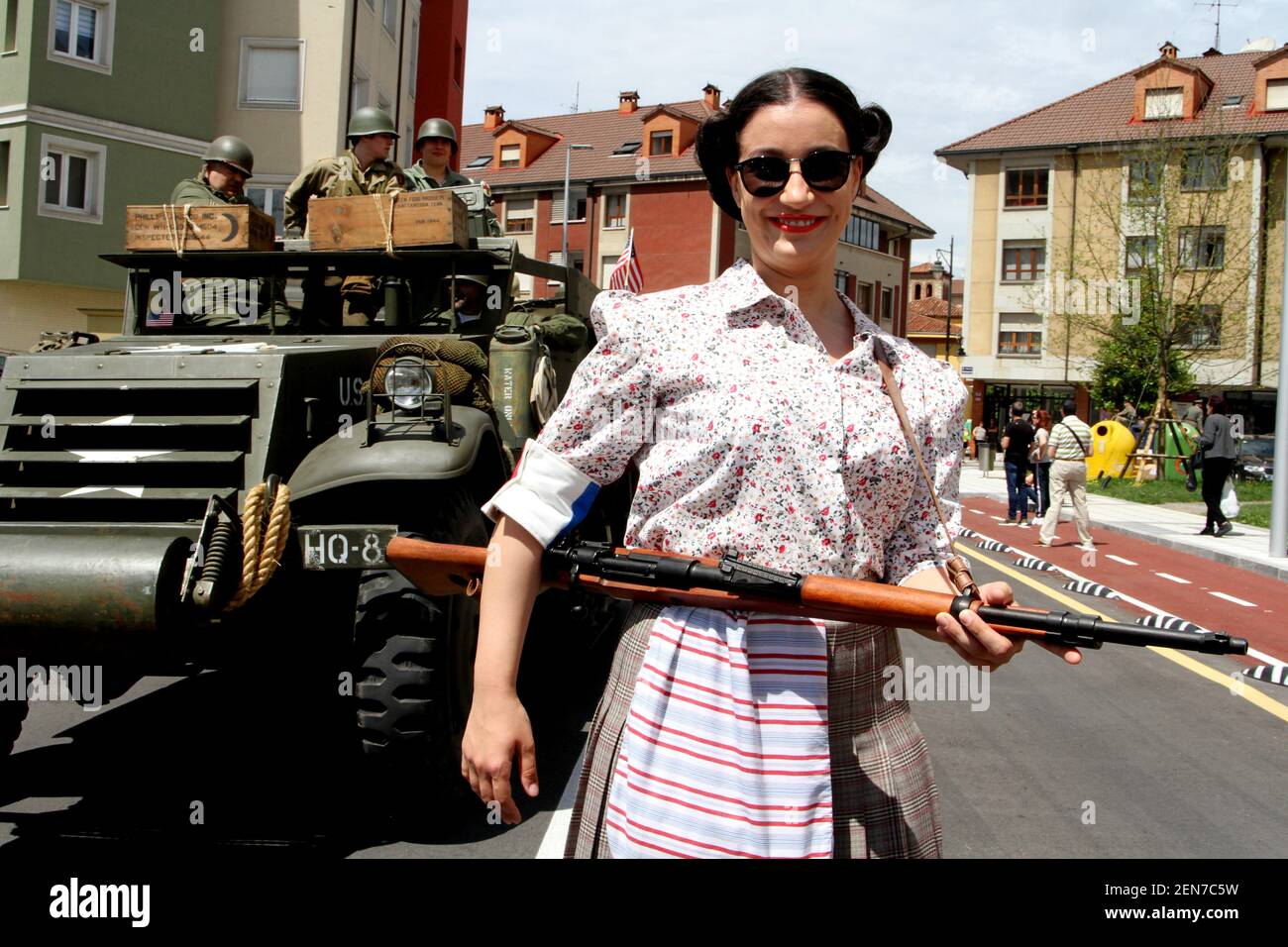(6/22/2019) Reenactment of the battle of the bocage that took place in ...