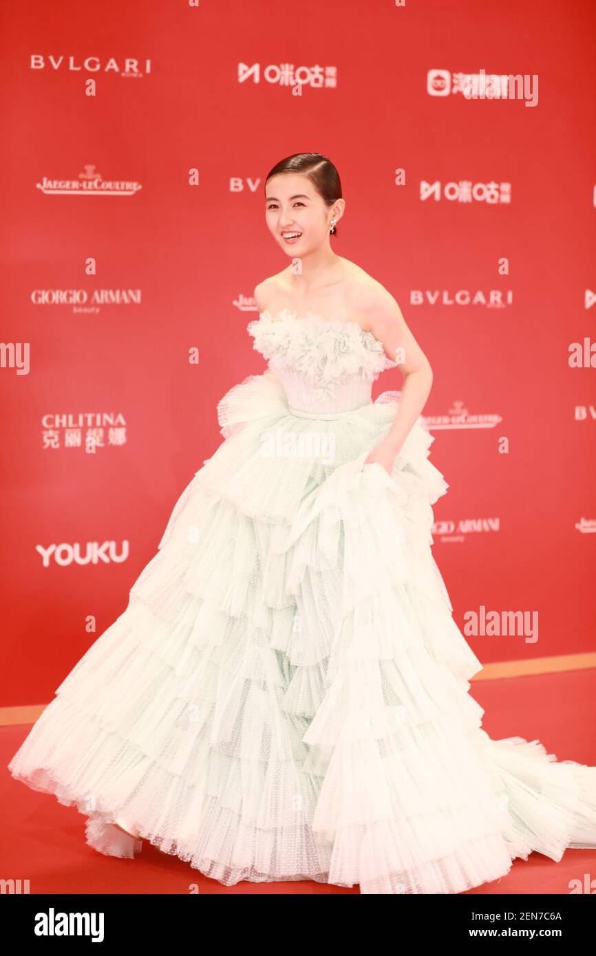Chinese actress Zhang Zifeng arrives on the red carpet for the closing ...