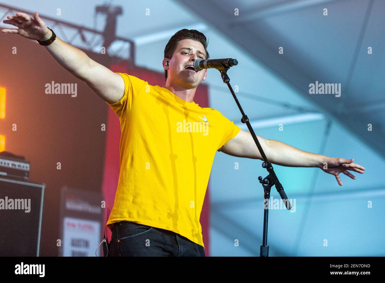 Austin Burke during the LakeShake Music Festival on June, 23 2019, in ...