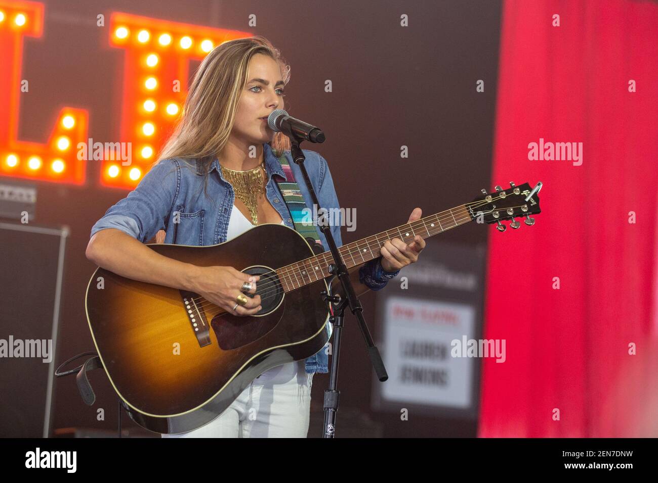 Lauren Jenkins during the LakeShake Music Festival on June, 23 2019, in ...