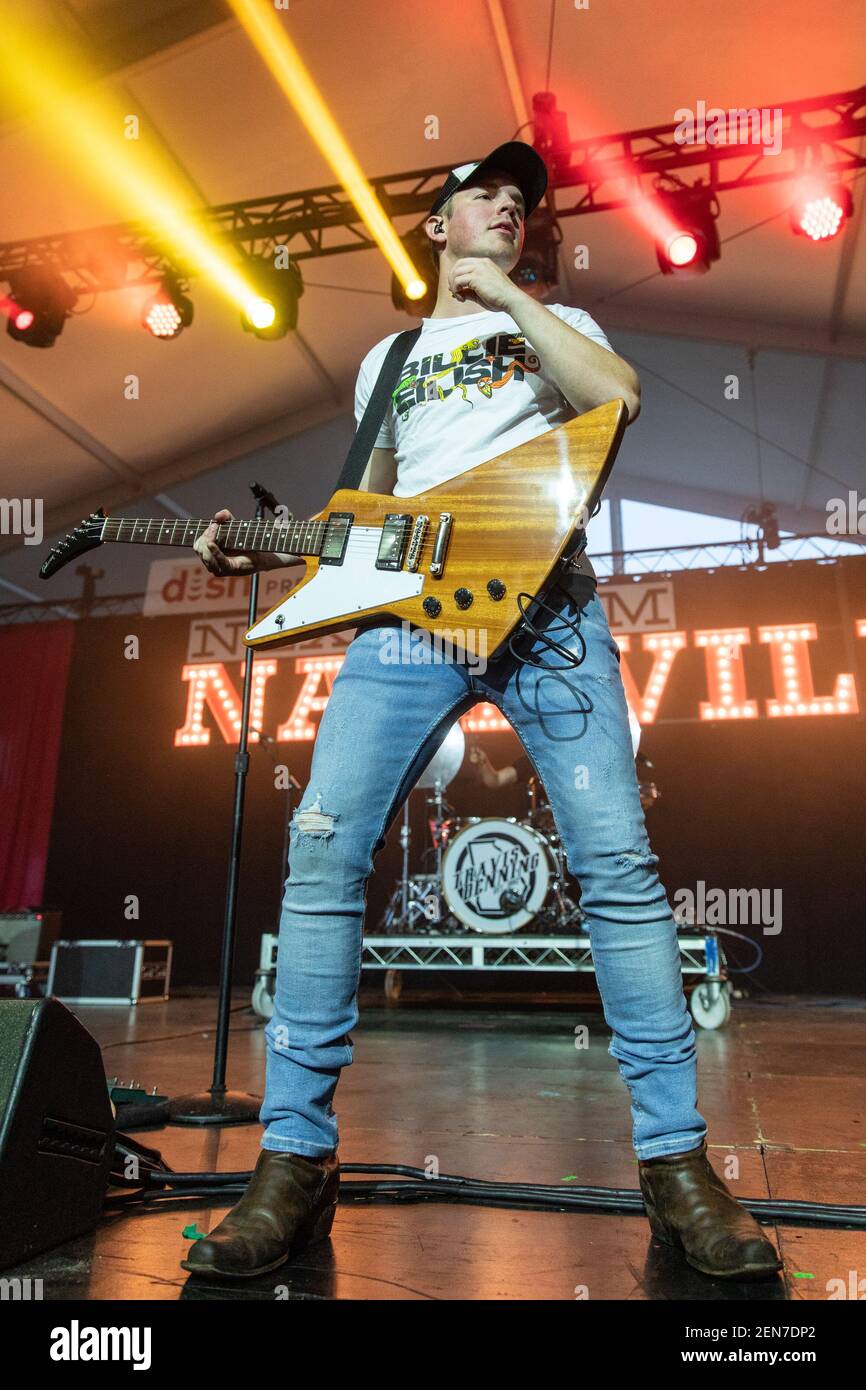 Travis Denning during the LakeShake Music Festival on June, 23 2019, in ...