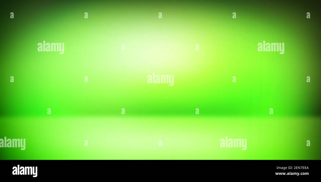 Modern 3D Rendered Plane Empty in Green Color with abstract shapes ...