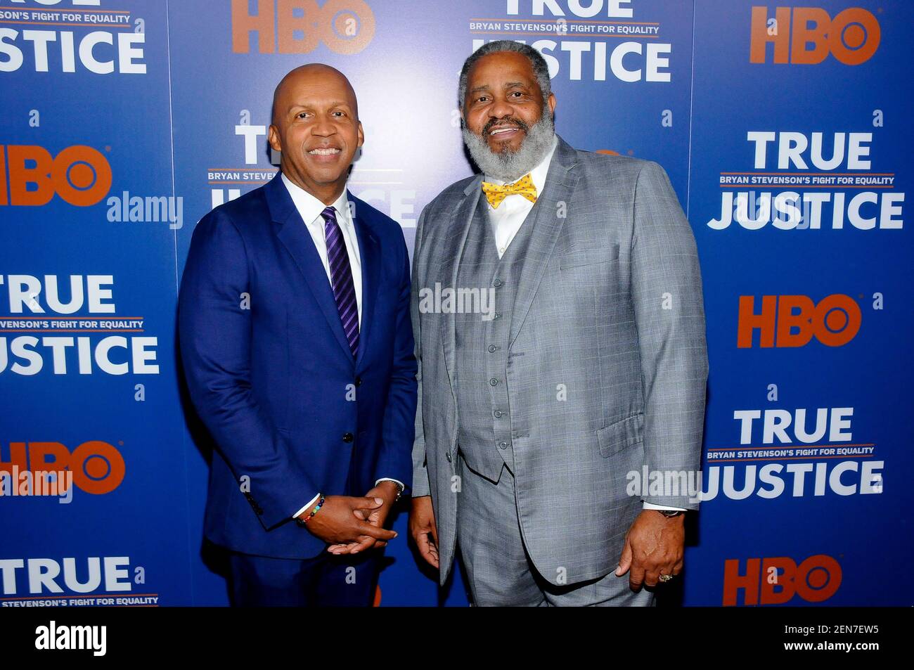 Bryan Stevenson and Anthony Ray Hinton attend the "True Justice: Bryan ...