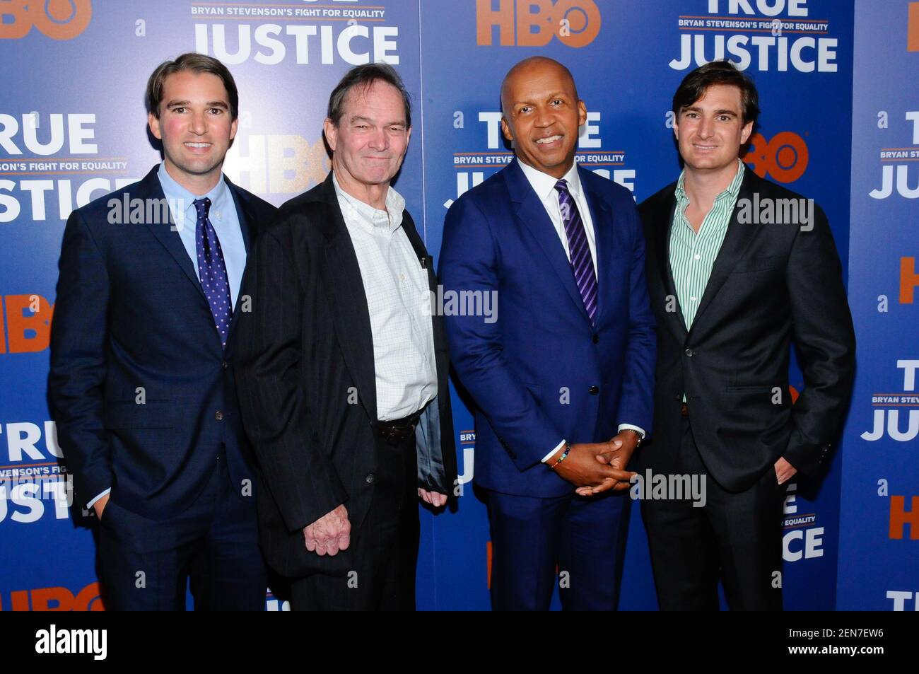 [L-R] George Kunhardt, Peter Kunhardt, Bryan Stevenson and Teddy ...