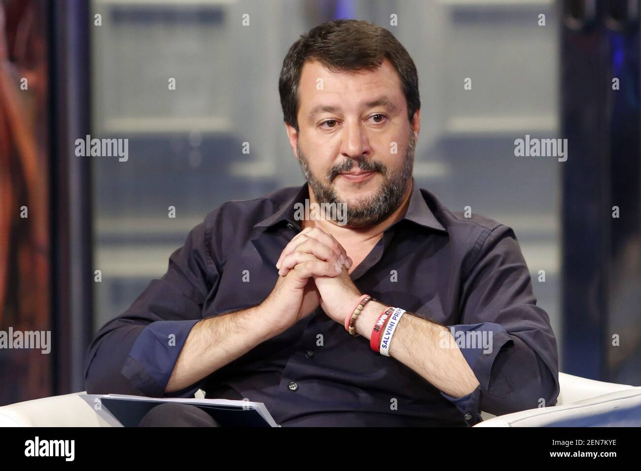 Matteo Salvini Rome June 26th 2019. Tv show Porta a Porta. (Photo ...