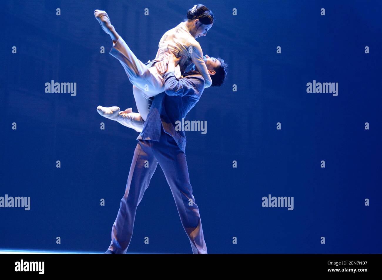 Artists perform during the International Dance Show, part of the ...