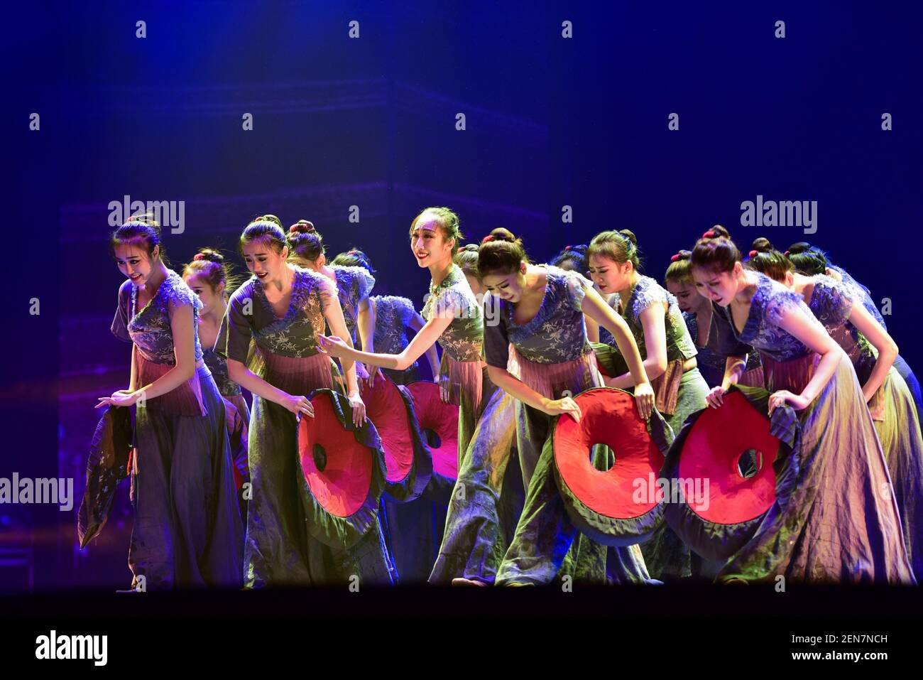Artists perform during the International Dance Show, part of the ...