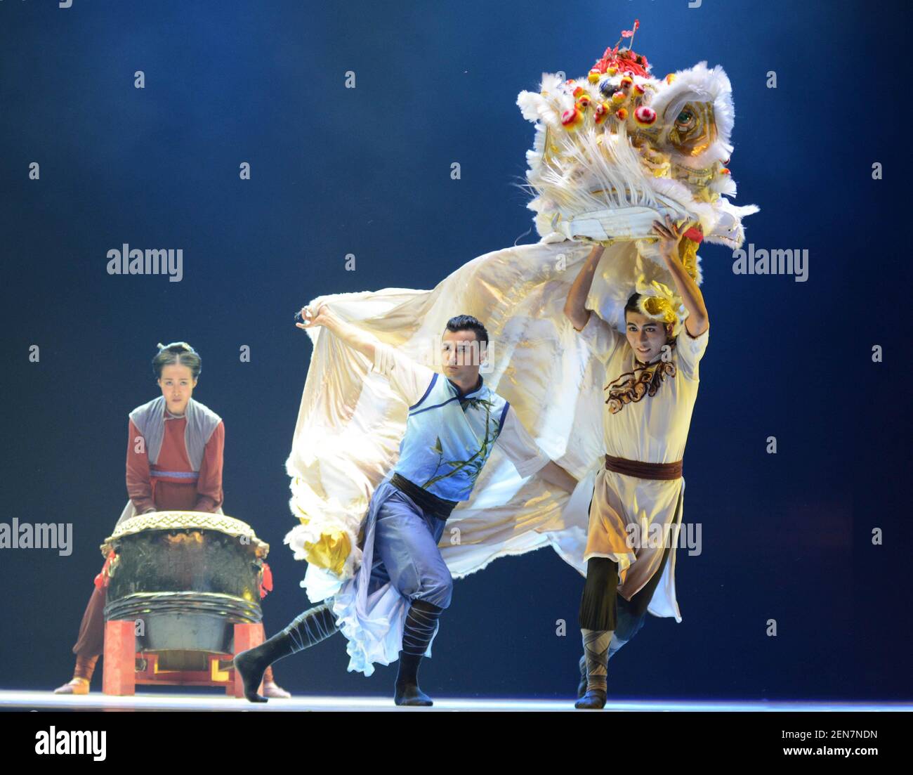 Artists perform during the International Dance Show, part of the ...
