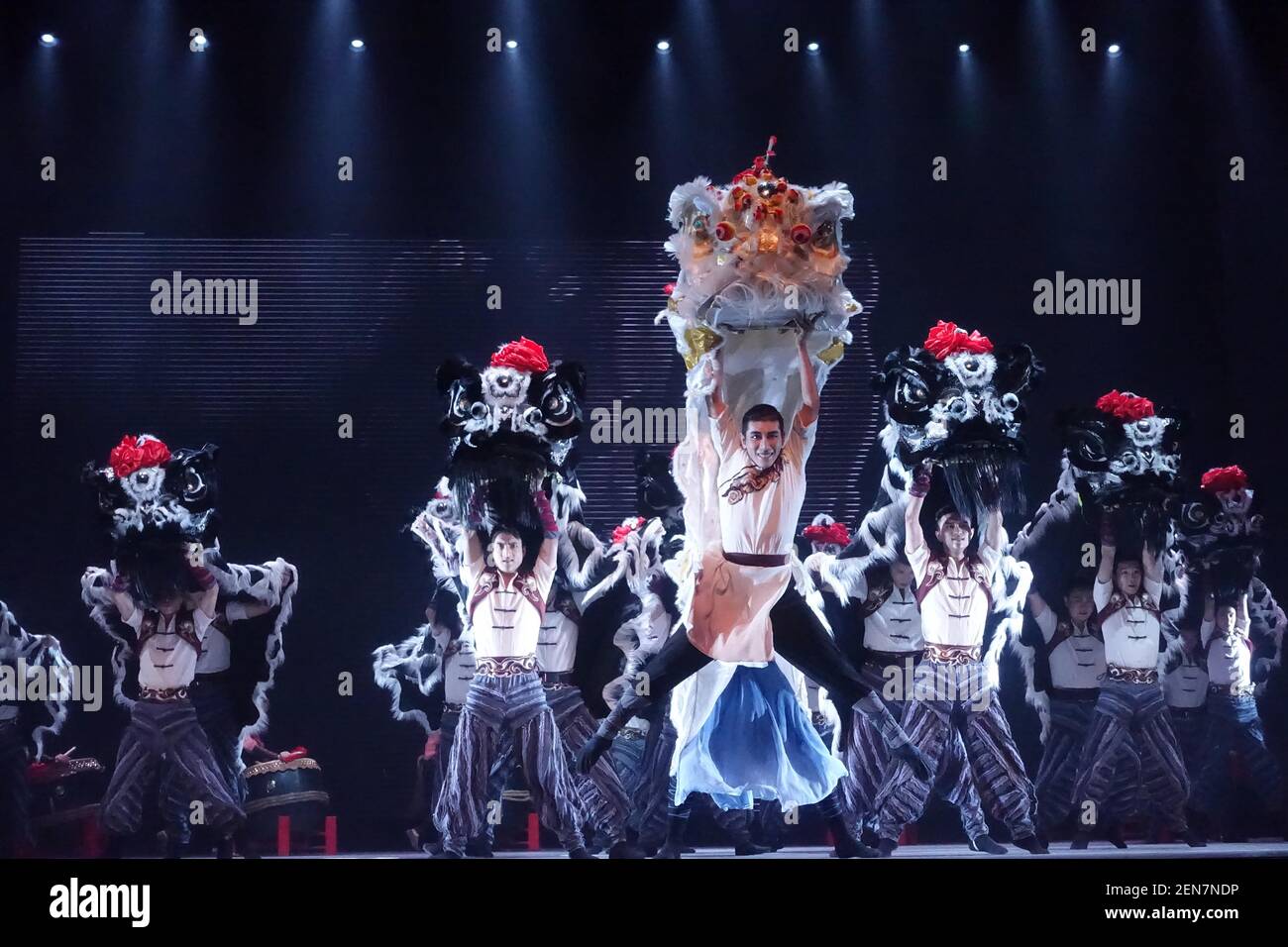 Artists perform during the International Dance Show, part of the ...