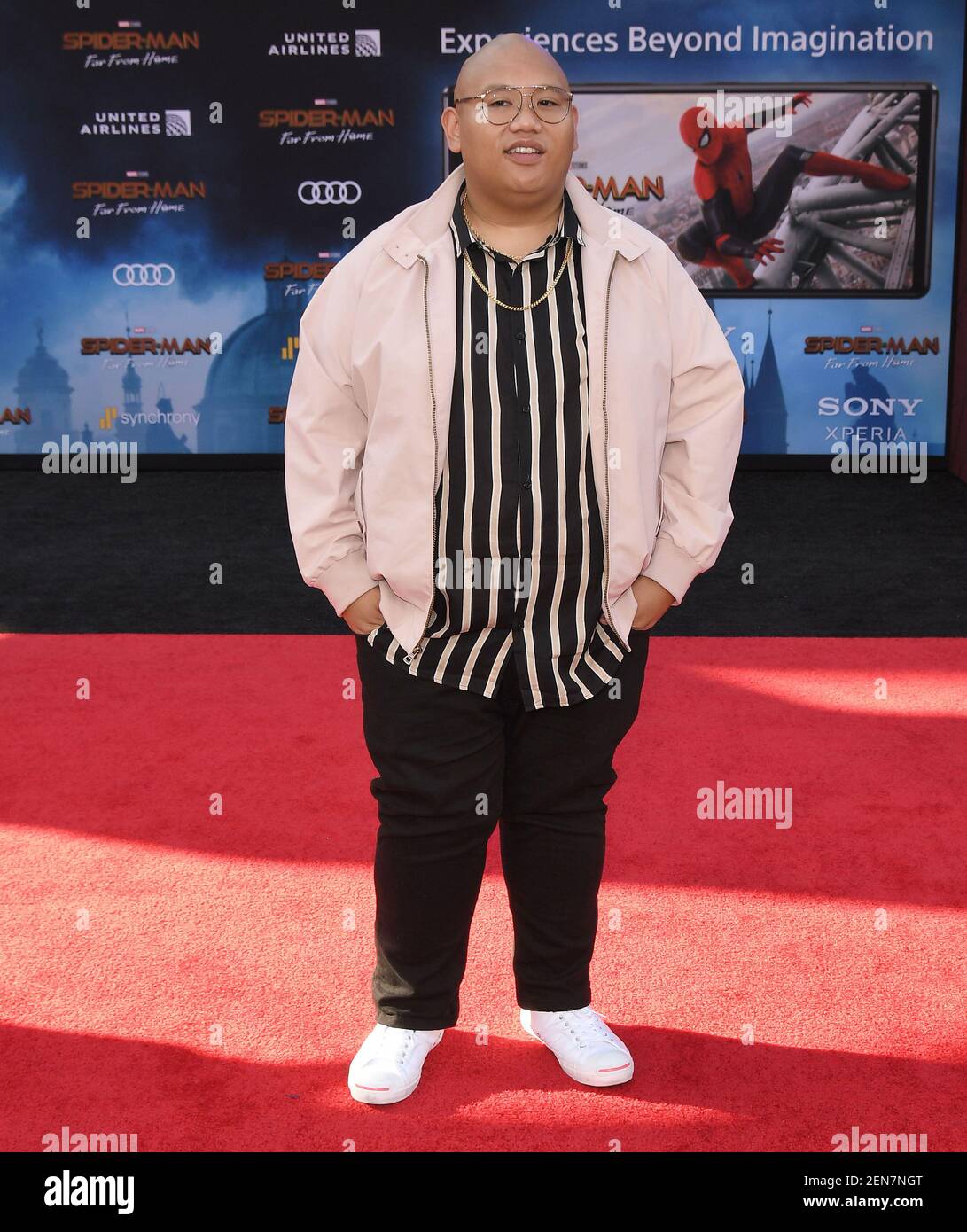 Jacob Batalon arrives at the SPIDER-MAN FAR FROM HOME Los Angeles ...