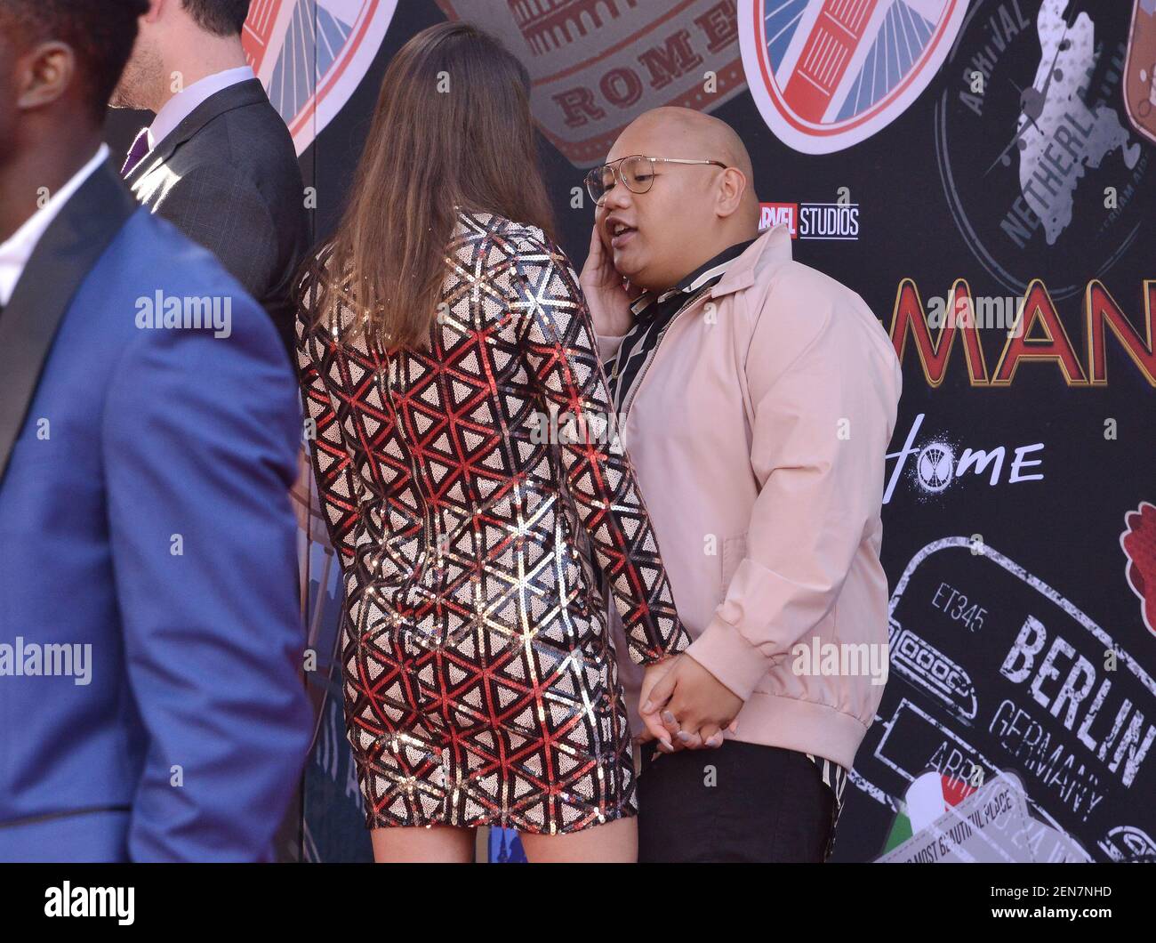 Jacob Batalon and Girlfriend at the SPIDER-MAN FAR FROM HOME Los ...
