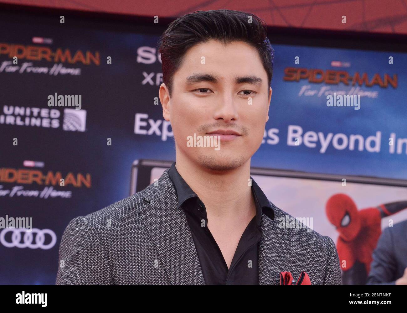 Remy Hii arrives at the SPIDER-MAN FAR FROM HOME Los Angeles Premiere ...