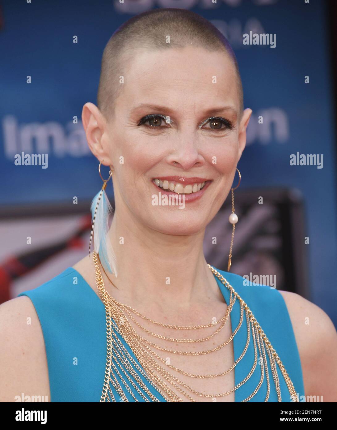 Sharon Blynn arrives at the SPIDER-MAN FAR FROM HOME Los Angeles ...