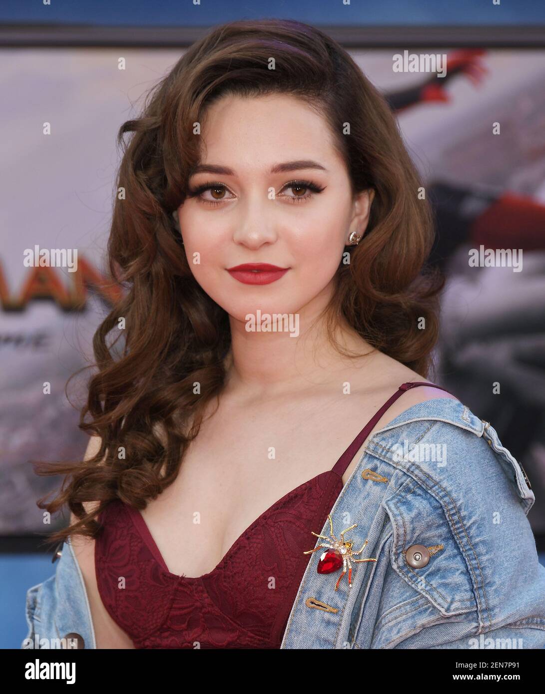 Jessica Vill arrives at the SPIDER-MAN FAR FROM HOME Los Angeles ...