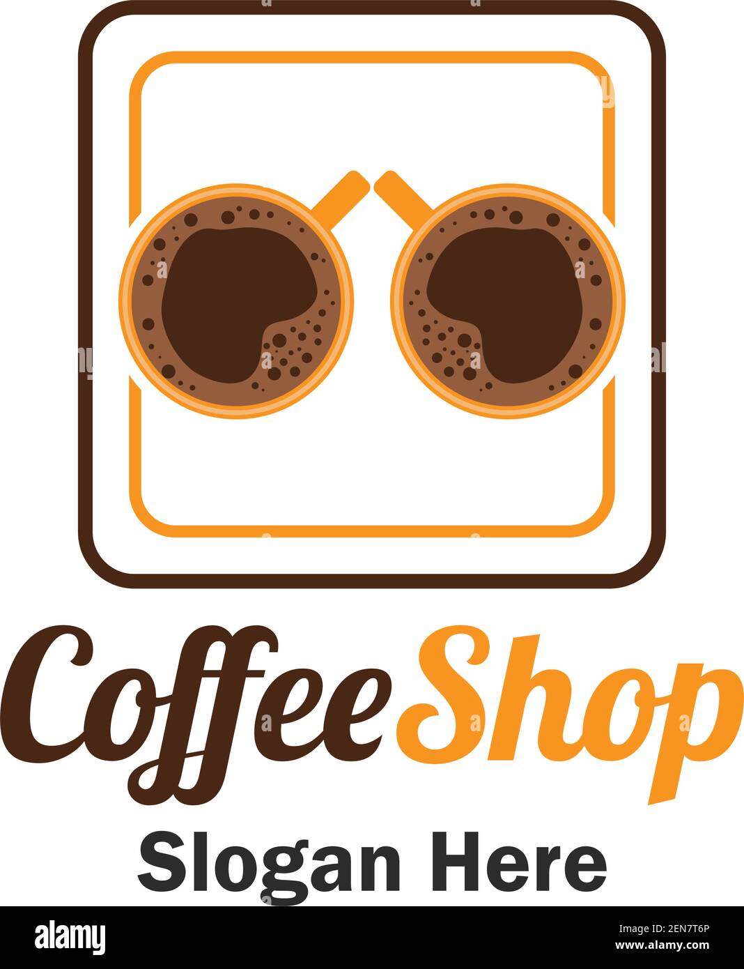 coffee shop logos, label, badge with text space for your slogan tagline ...
