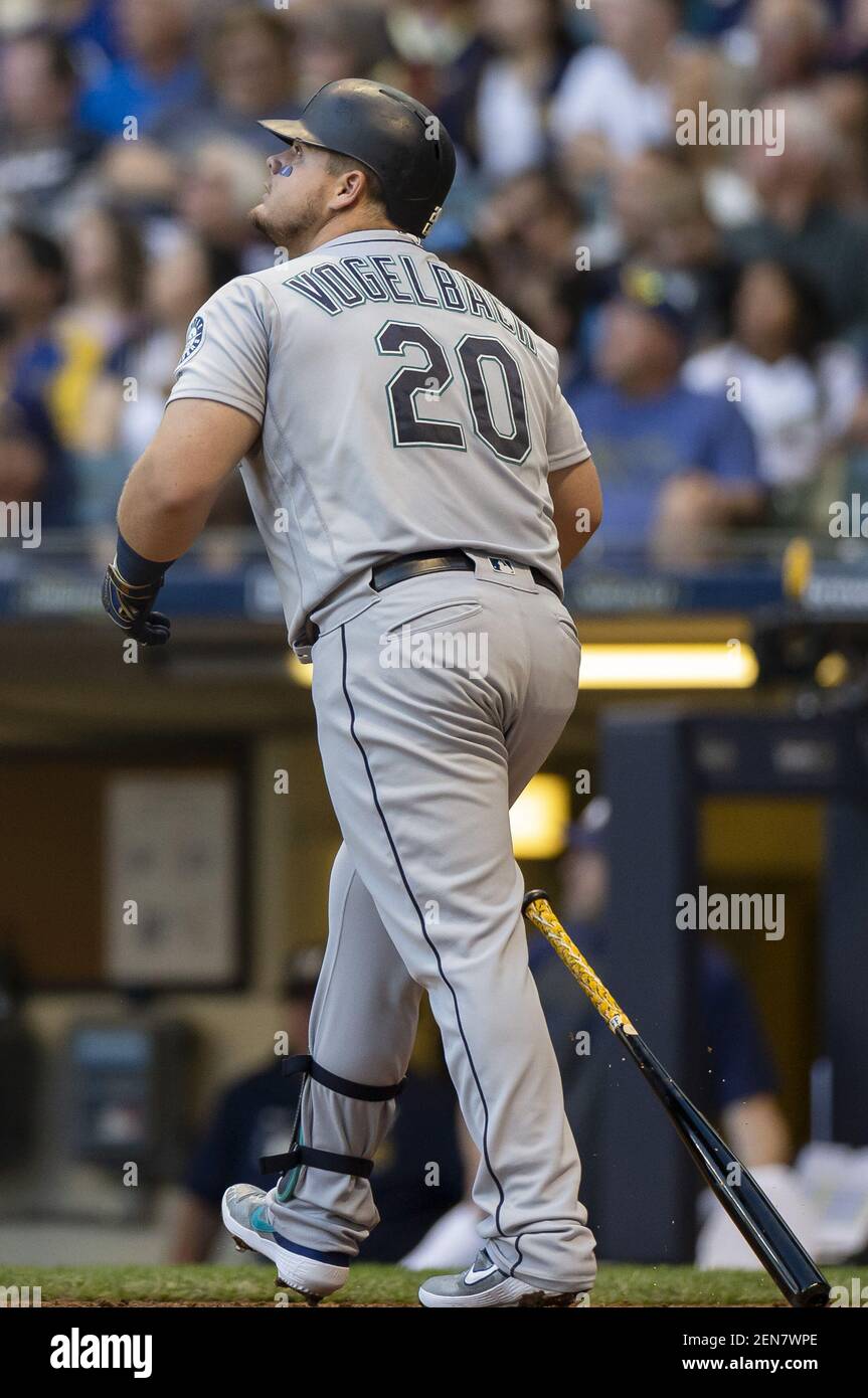 June 25, 2019: Seattle Mariners first baseman Daniel Vogelbach #20 hits ...