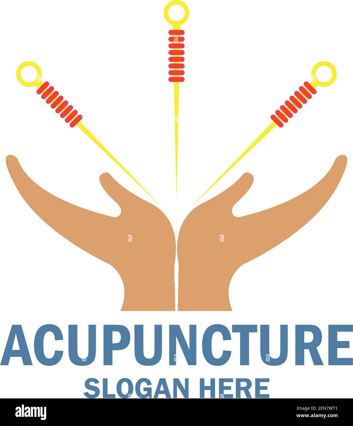 Acupuncture Therapy Logo With Text Space For Your Slogan Tagline